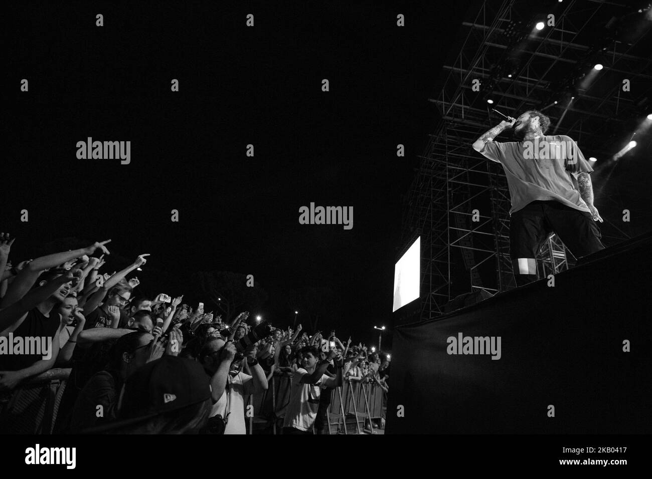 Austin Richard Post known by his stage name Post Malone performing live ...