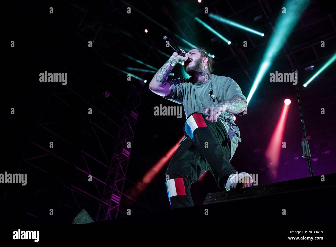 Austin Richard Post known by his stage name Post Malone performing live ...