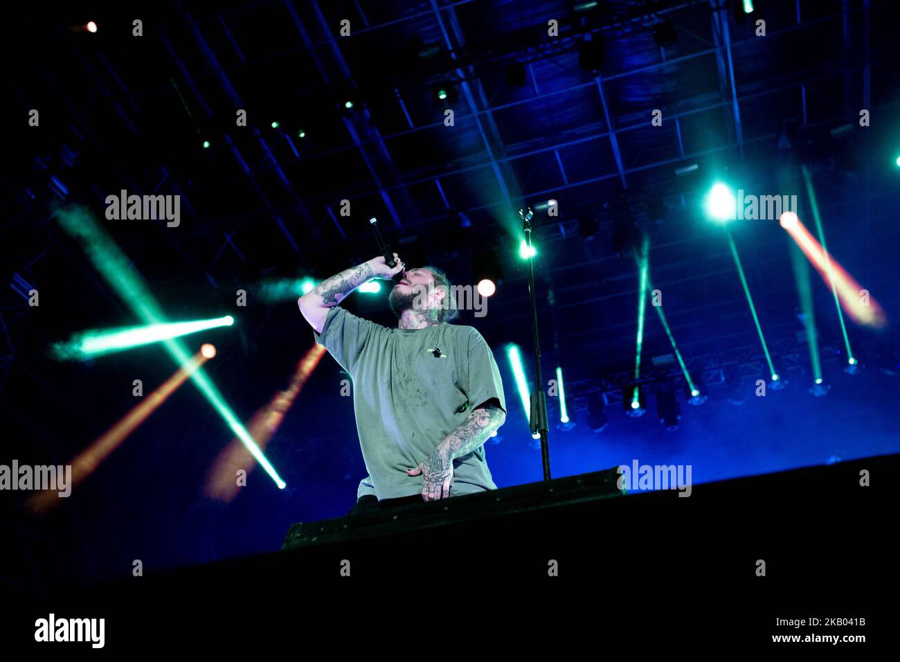 Austin Richard Post known by his stage name Post Malone performing live ...