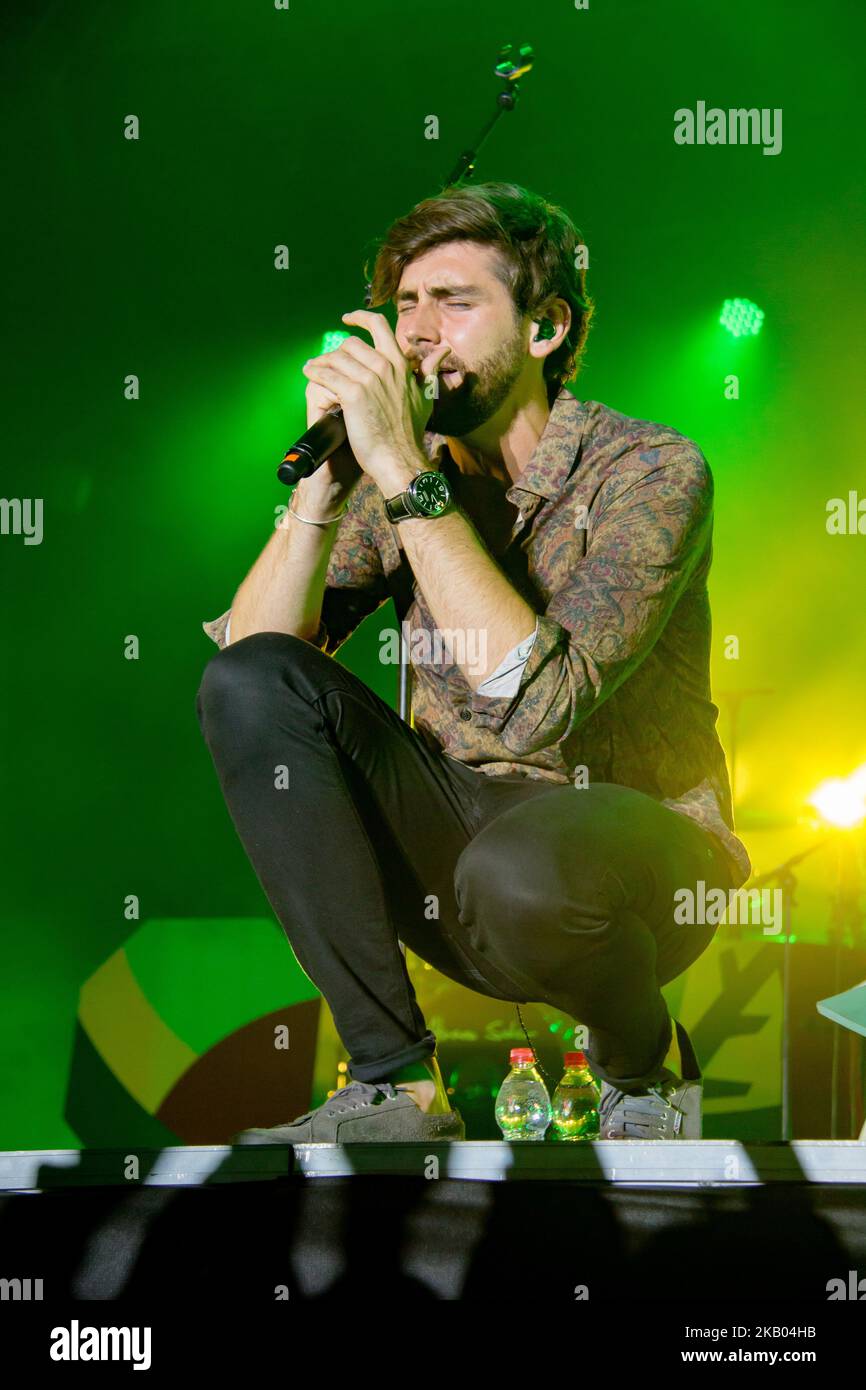 Spanish-German singer Álvaro Tauchert performs at Marostica Summer ...
