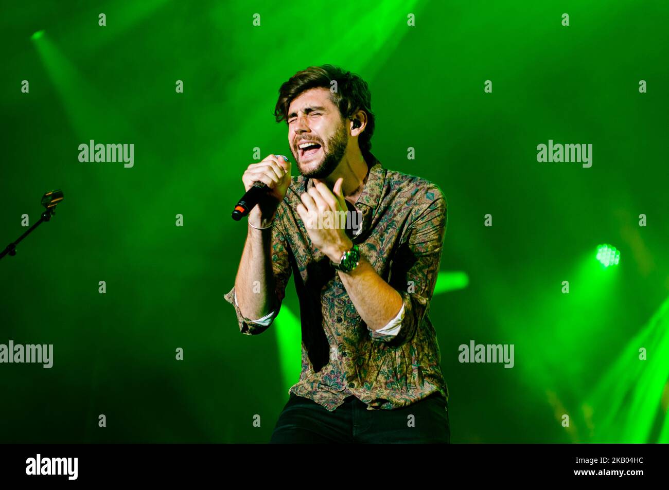 Spanish-German singer Álvaro Tauchert performs at Marostica Summer ...