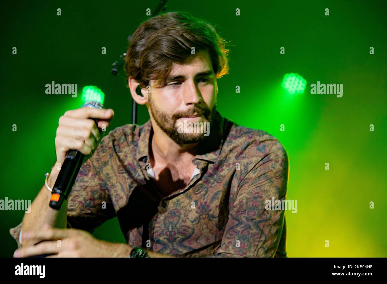 Spanish-German singer Álvaro Tauchert performs at Marostica Summer ...
