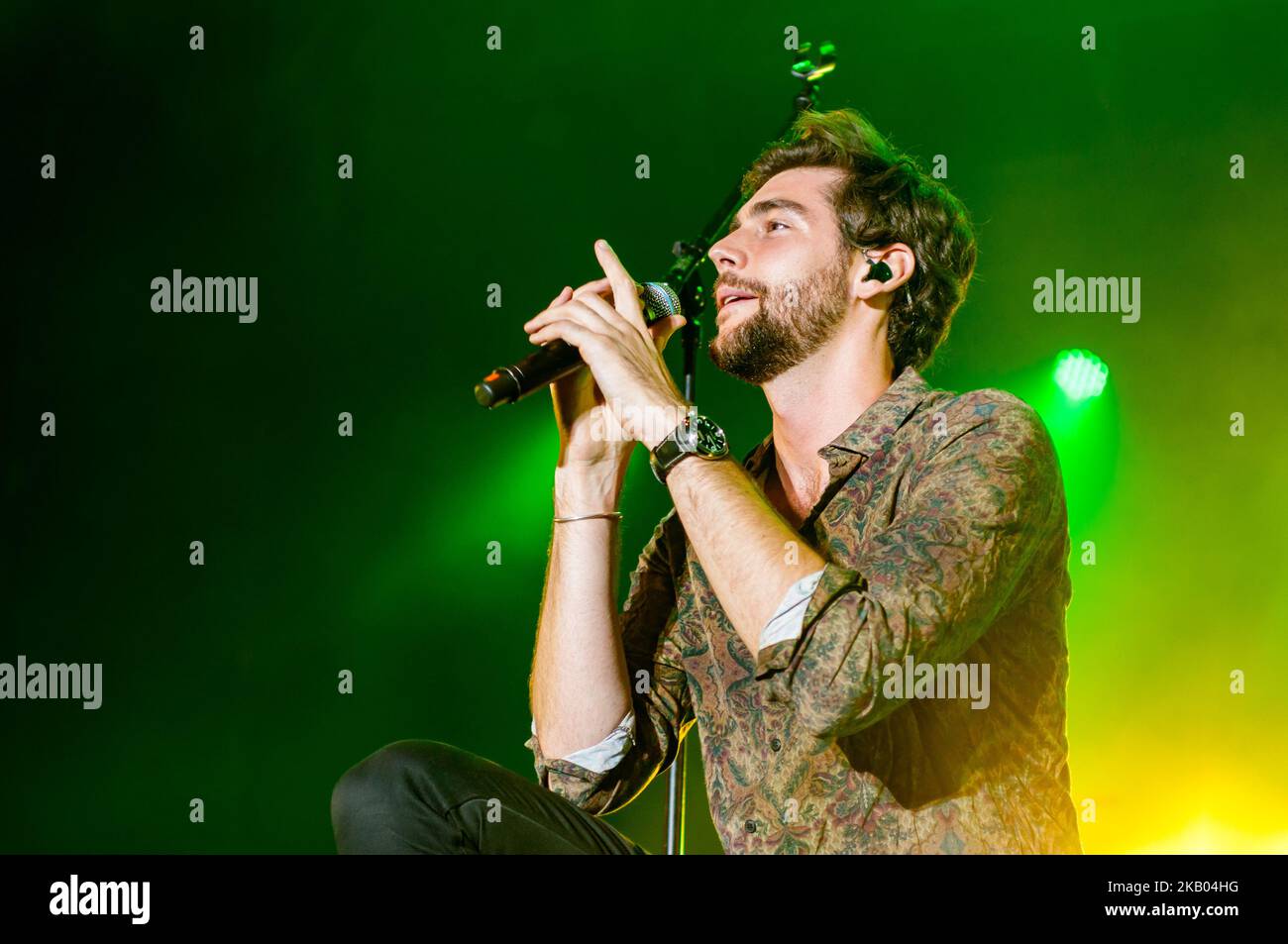 Spanish-German singer Álvaro Tauchert performs at Marostica Summer ...