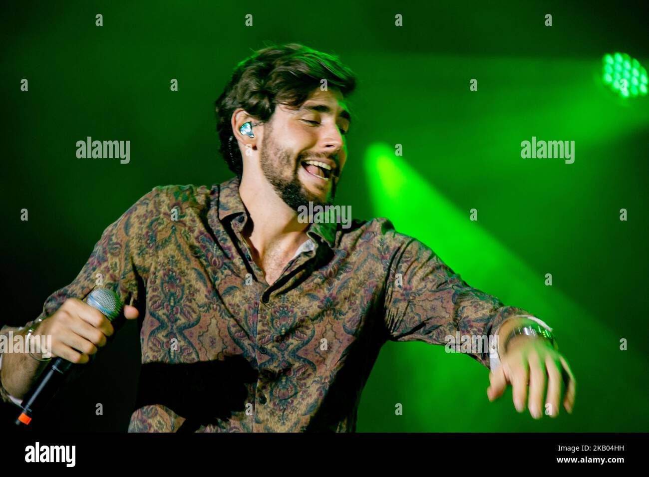 Spanish-German singer Álvaro Tauchert performs at Marostica Summer ...