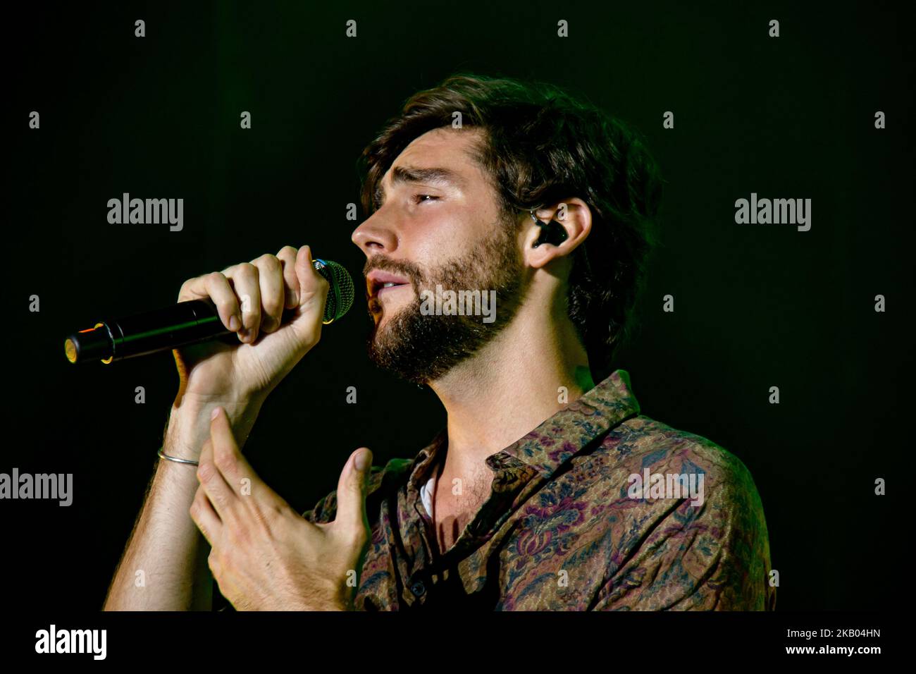Spanish-German singer Álvaro Tauchert performs at Marostica Summer ...
