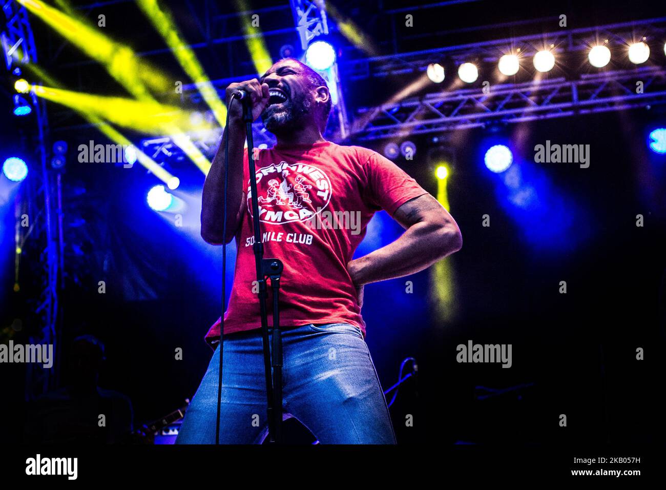 Tenda of the italian punk rock band Giuda performing live at GruVillage ...
