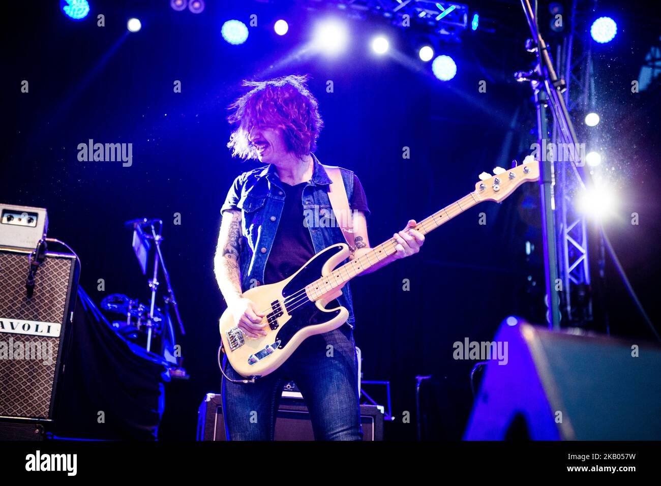 Danilo Valerii of the italian punk rock band Giuda performing live at ...