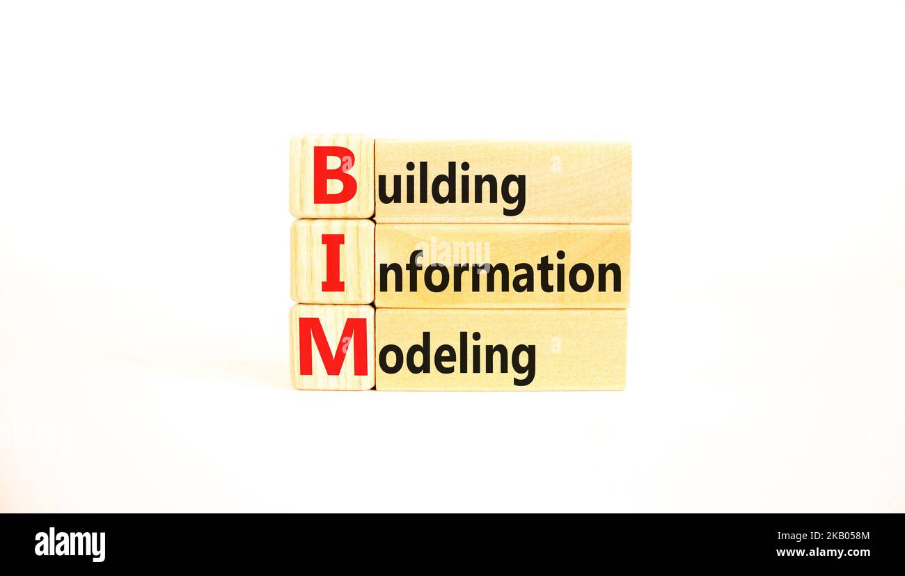 BIM building information modeling symbol. Concept words BIM building ...