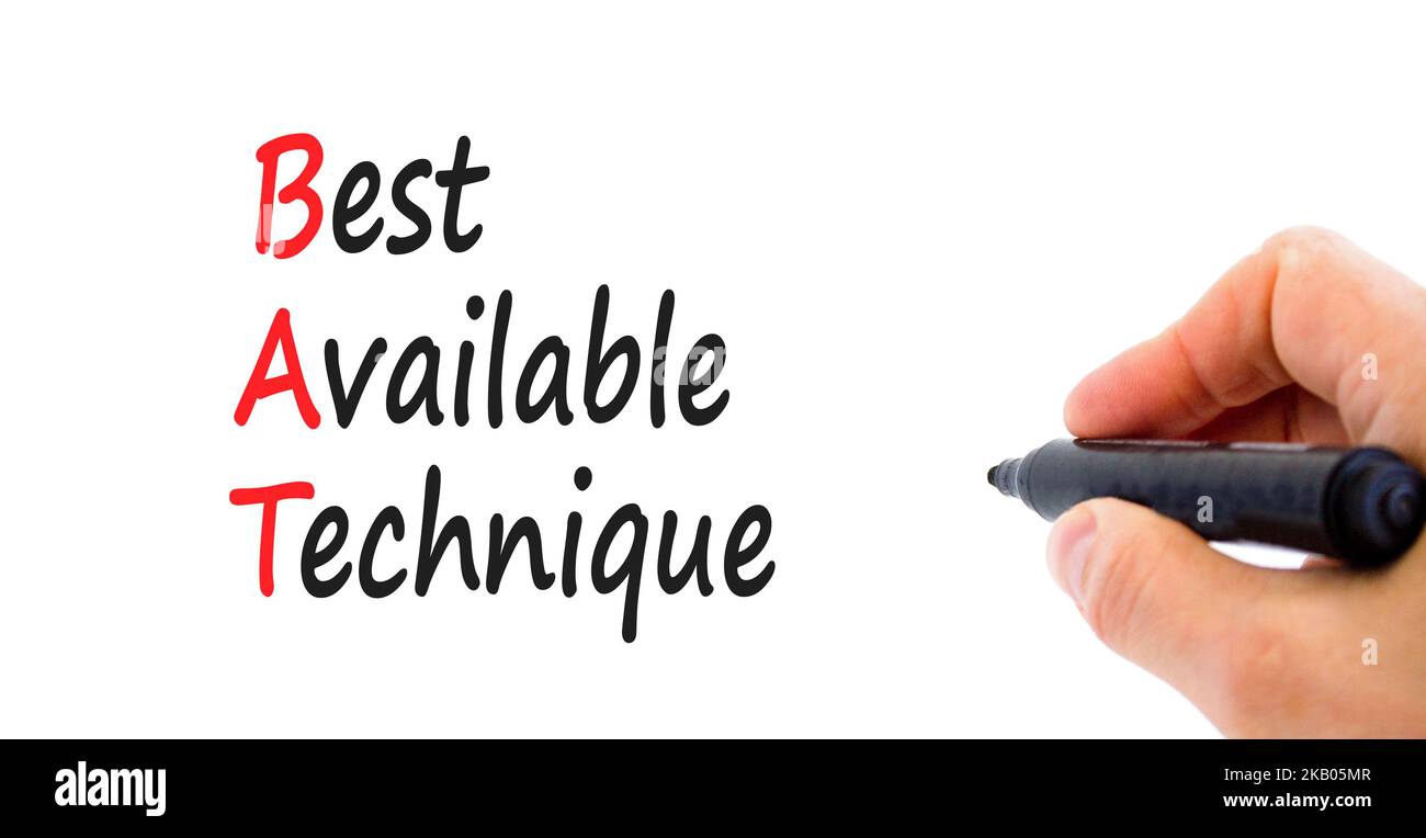 BAT best available technique symbol. Concept words BAT best available ... BAT best available technique symbol. Concept words BAT best available ...
