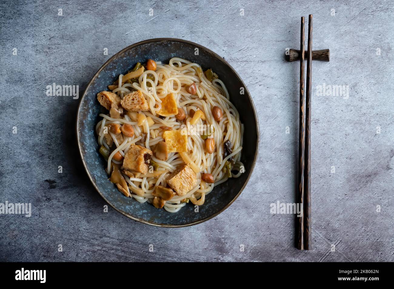 Chinese rice noodle soup called luo si rice noodles, specialty of ...