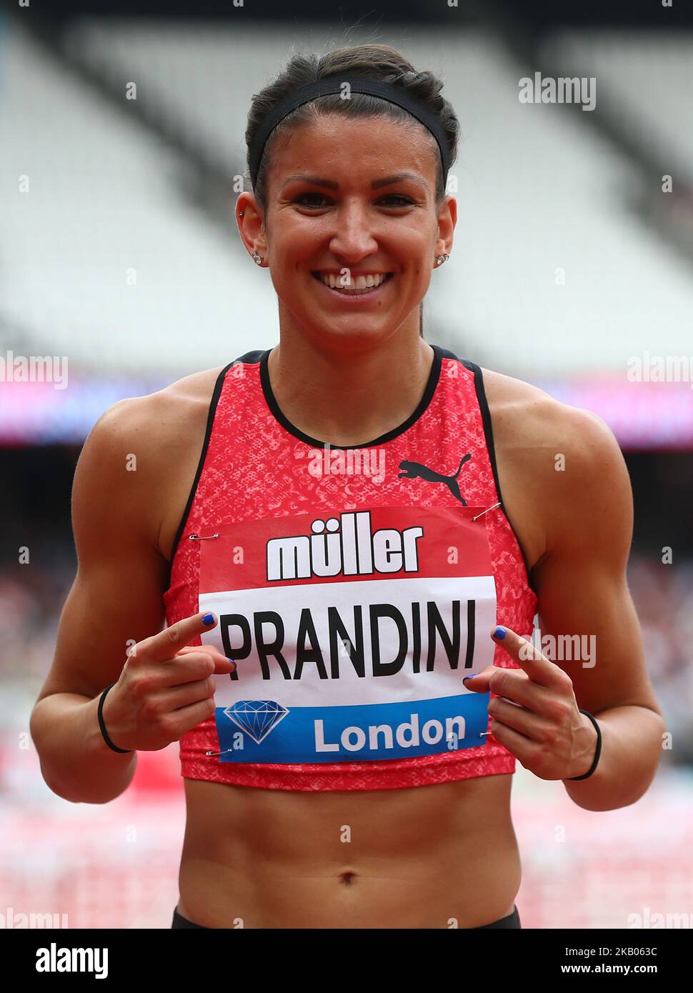 Jenna Prandini of USA winner after the 200m Women during the Muller ...
