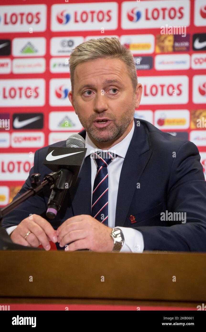 New coach of the Poland national football team Jerzy Brzeczek during a ...
