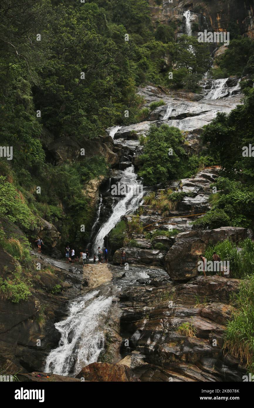 The magnificent Ramboda Falls in Pussellawa, Sri Lanka. Ramboda Falls ...