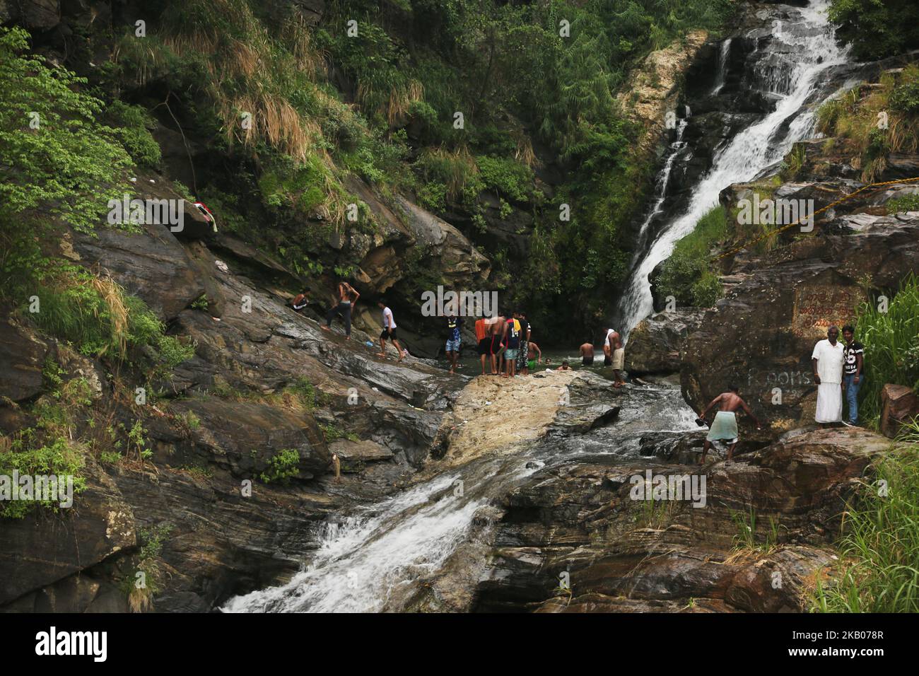 The magnificent Ramboda Falls in Pussellawa, Sri Lanka. Ramboda Falls ...