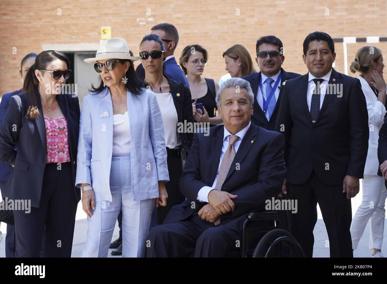 President of the Republic of Ecuador Lenin Moreno and his wife RocÃ­o ...