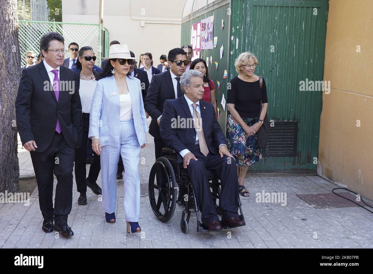 President of the Republic of Ecuador Lenin Moreno and his wife RocÃ­o ...
