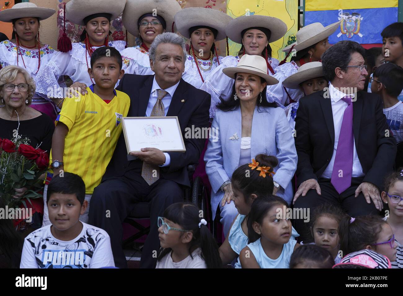 President of the Republic of Ecuador Lenin Moreno and his wife RocÃ­o ...