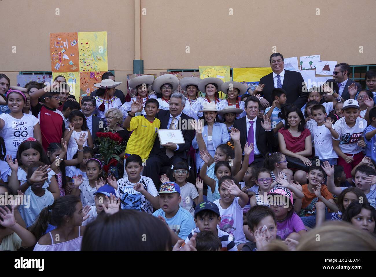 President of the Republic of Ecuador Lenin Moreno and his wife RocÃ­o ...