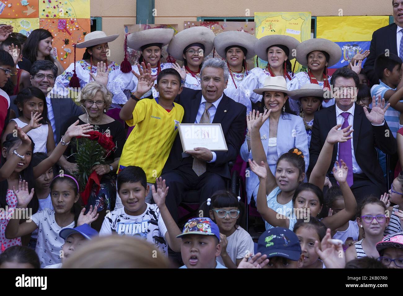 President of the Republic of Ecuador Lenin Moreno and his wife RocÃ­o ...