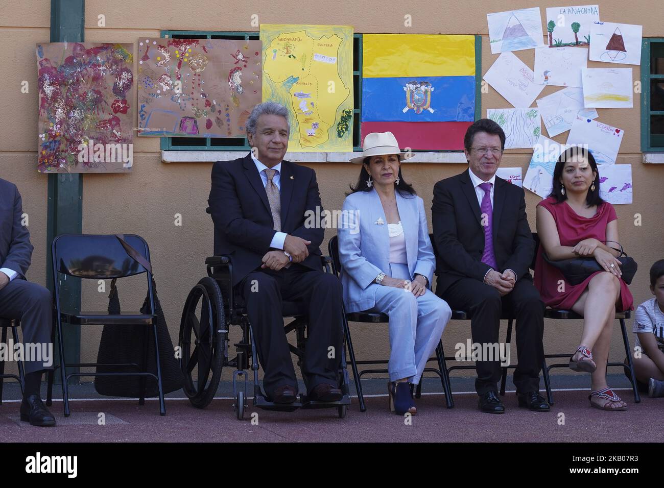 President of the Republic of Ecuador Lenin Moreno and his wife RocÃ­o ...