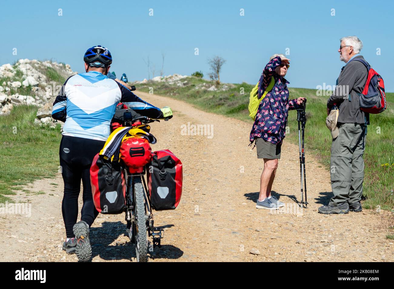 07/25/2018, Spain. The Camino de Santiago (the Way of St. James) is a ...