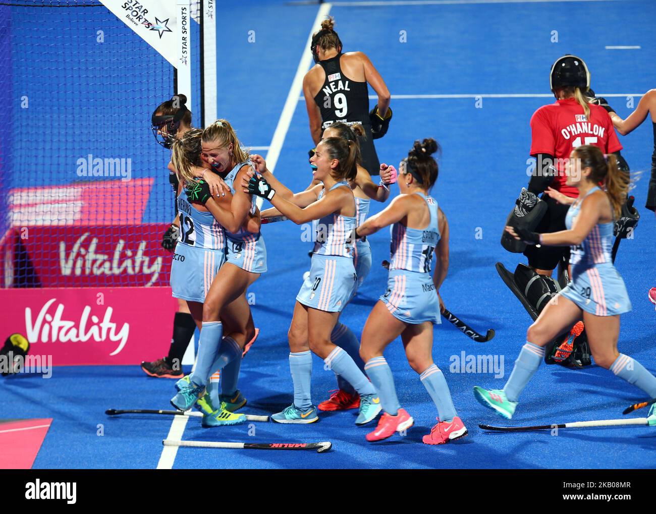 MERINO Delfina of Argentina Celebrates her goal during FIH Hockey Women ...