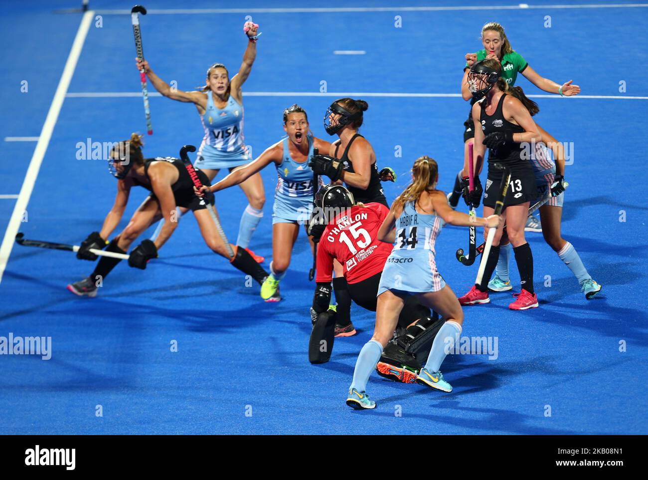 MERINO Delfina of Argentina Celebrates her goal during FIH Hockey Women ...