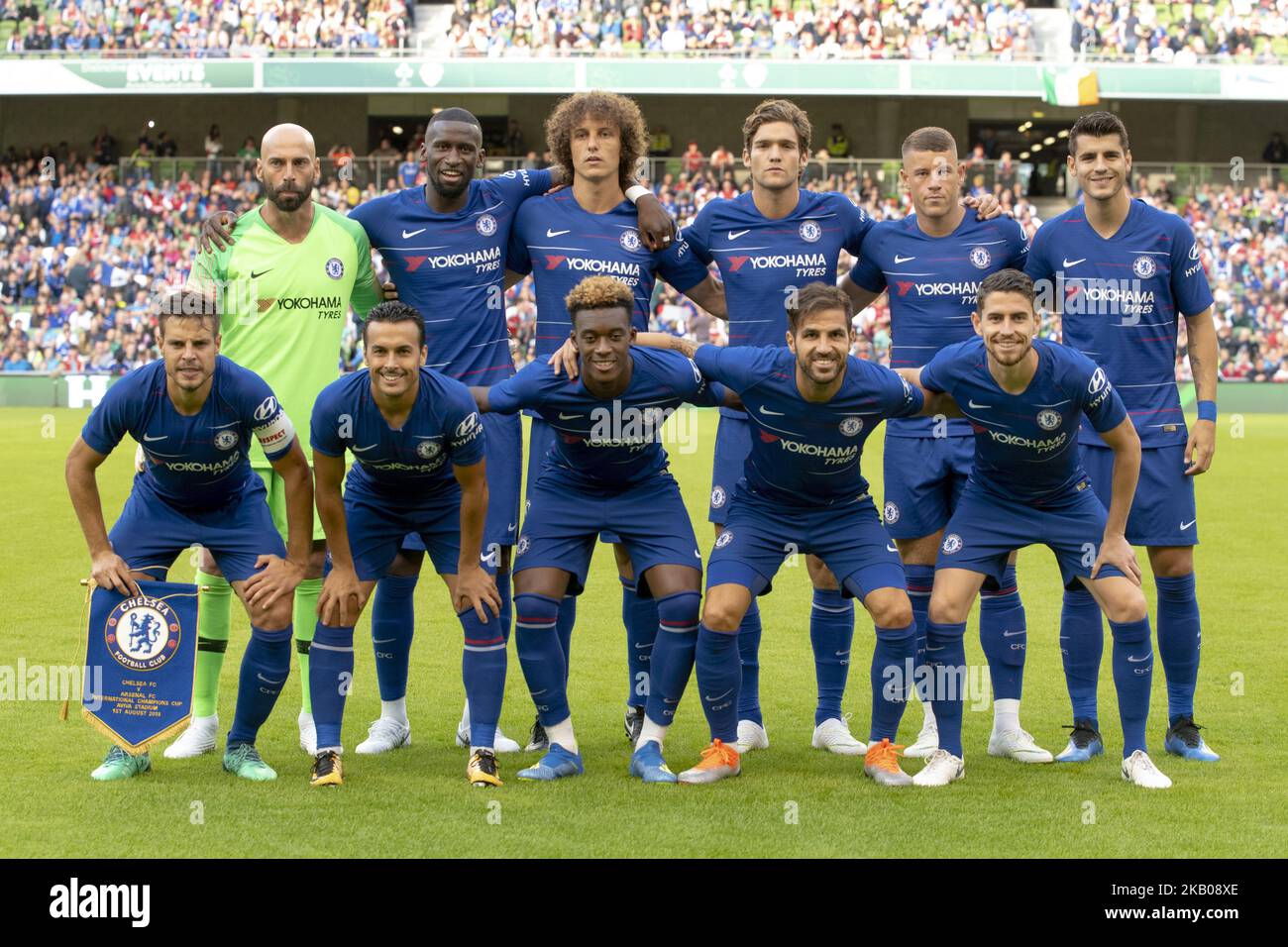 Chelsea FC team poses for a photo during the International Champions ...