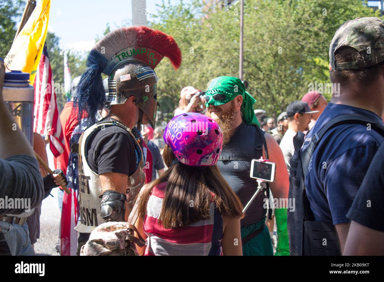 Conservative Christian group Patriot Prayer held a rally in support of ...