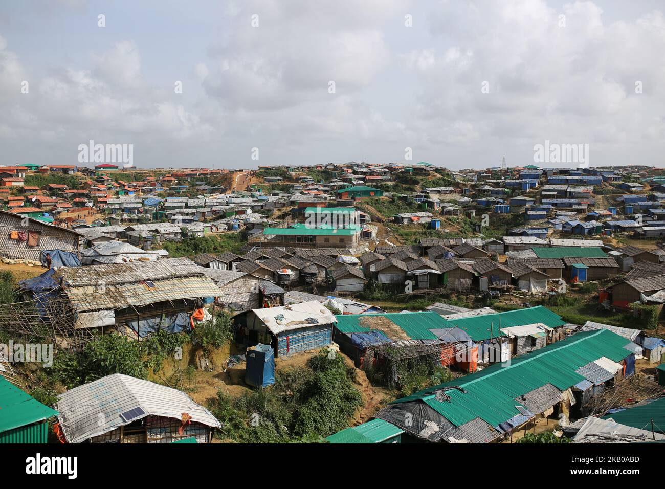 Cox's Bazar, Bangladesh. A views of worldâ€™s largest Rohingya refugee camp in Ukhiya, Cox's ...