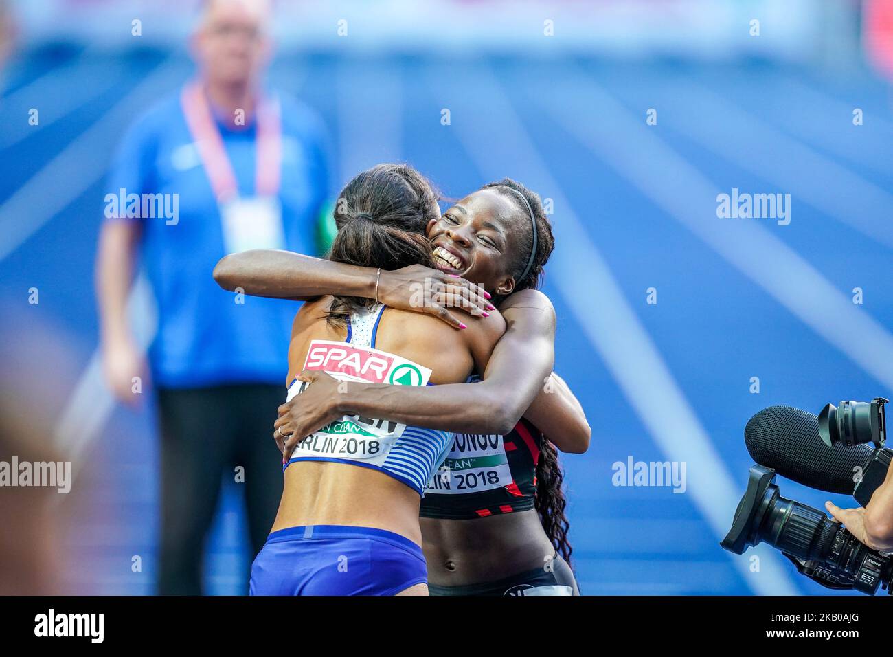 Anyika Onuora of Great Britain during 400 meter semifinal for women at ...