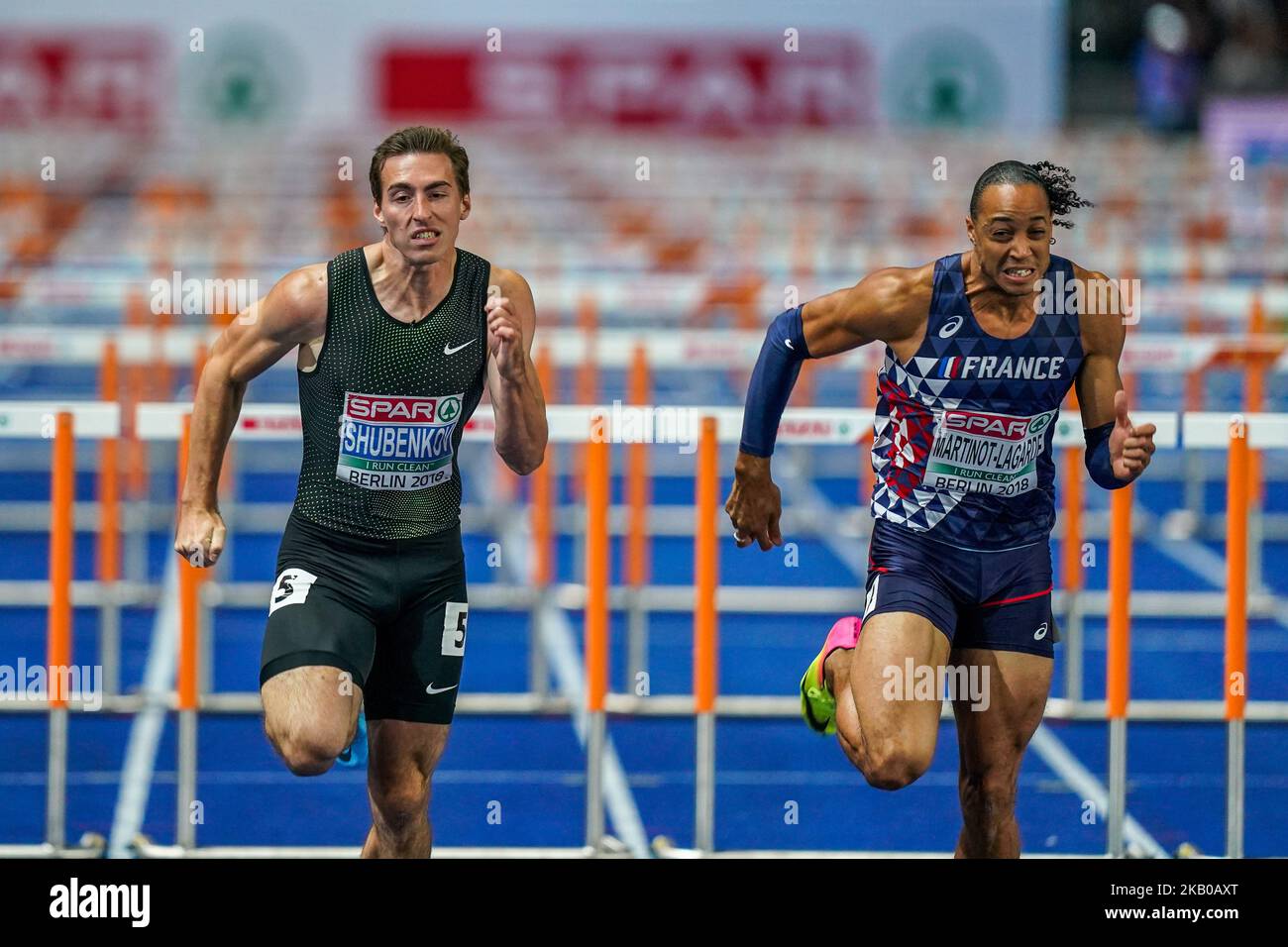 Pascal Martinot-lagarde Of france Winning In Front Of Sergey Shubenkov ...