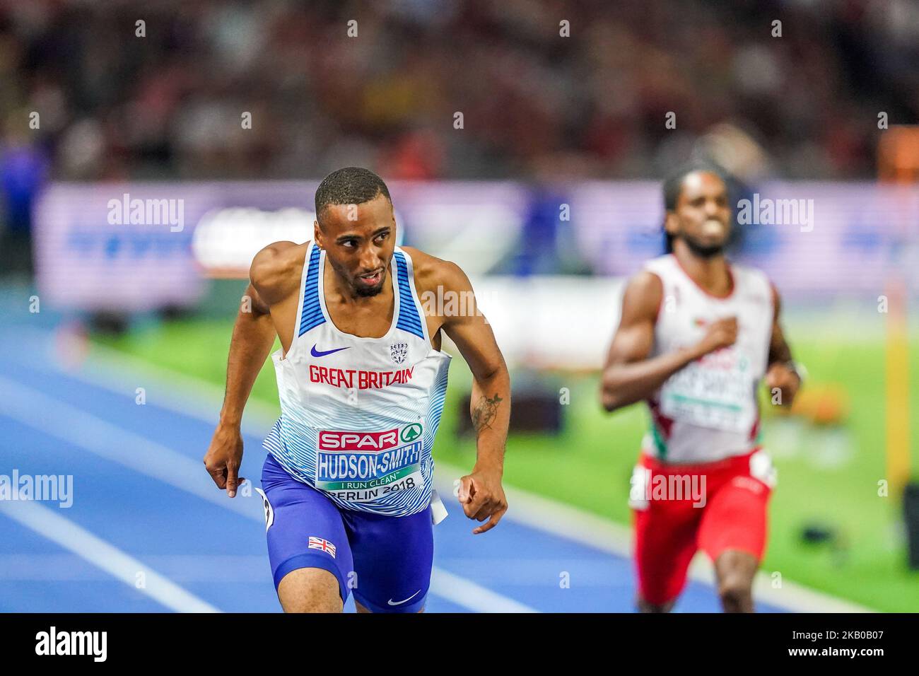 Matthew Hudson-Smith of Great Britain winning 400 meter final for men ...