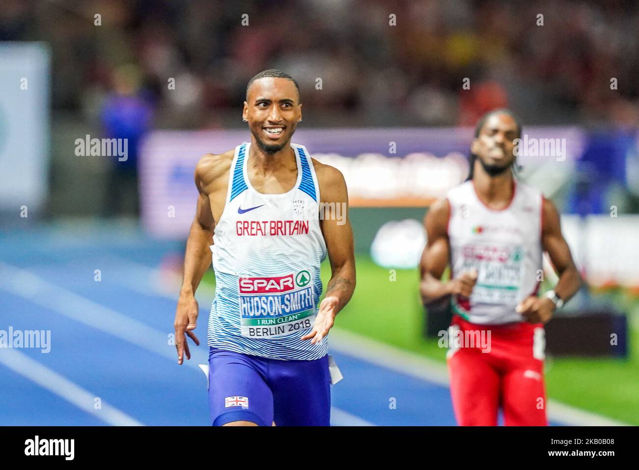 Matthew Hudson-Smith of Great Britain winning 400 meter final for men ...