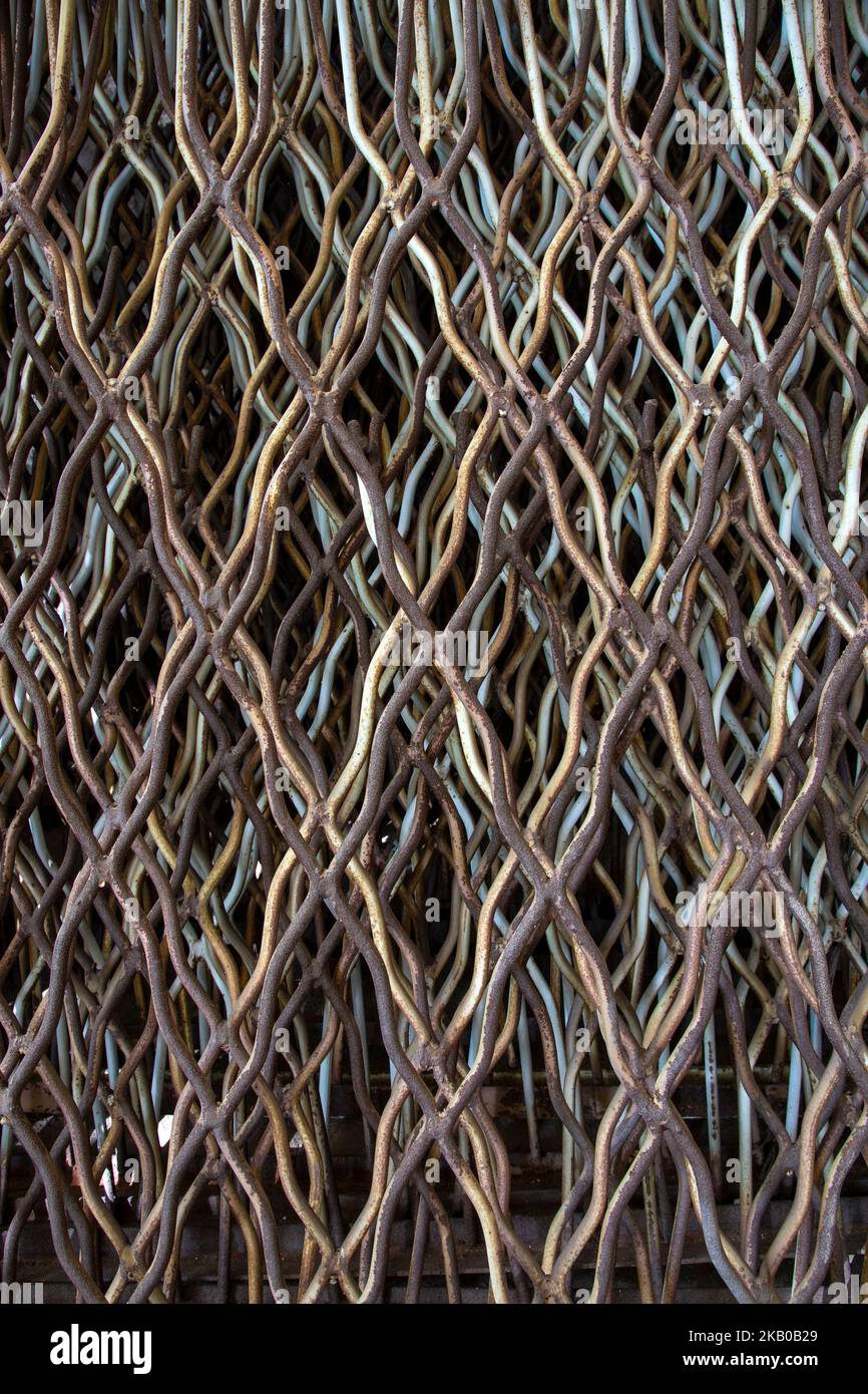 Texture and background of metal gratings close-up Stock Photo - Alamy