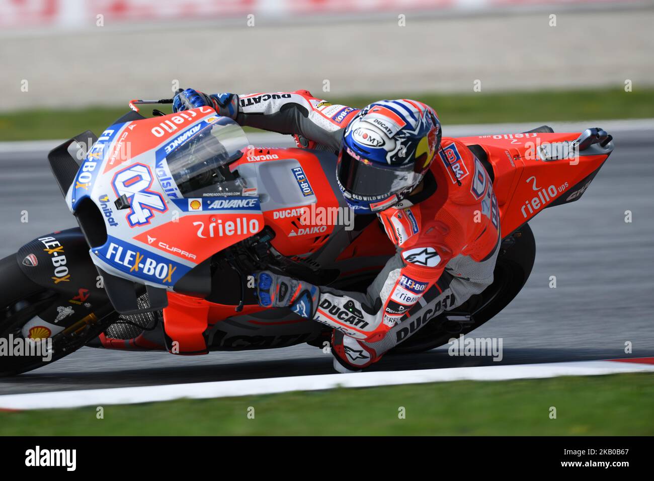 04 Italian driver Andrea Dovizioso of Team Ducati Racing race during ...