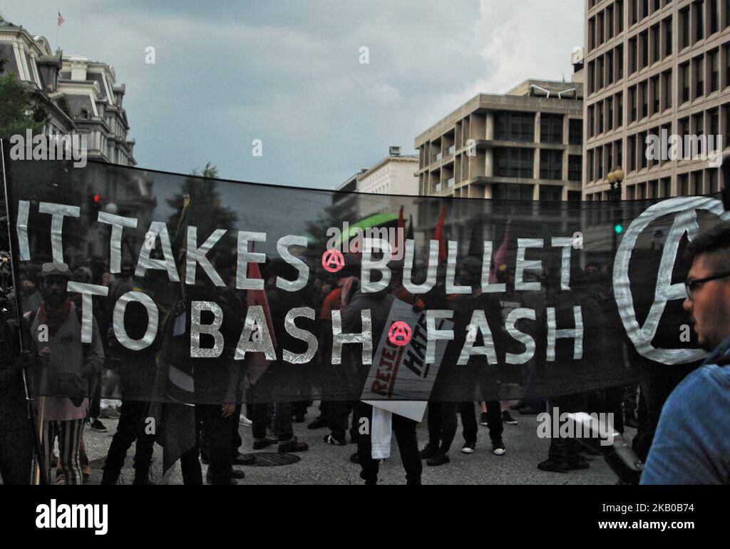 Antifa in solidarity with Anti Racist activists from DC Disrupt Unite ...