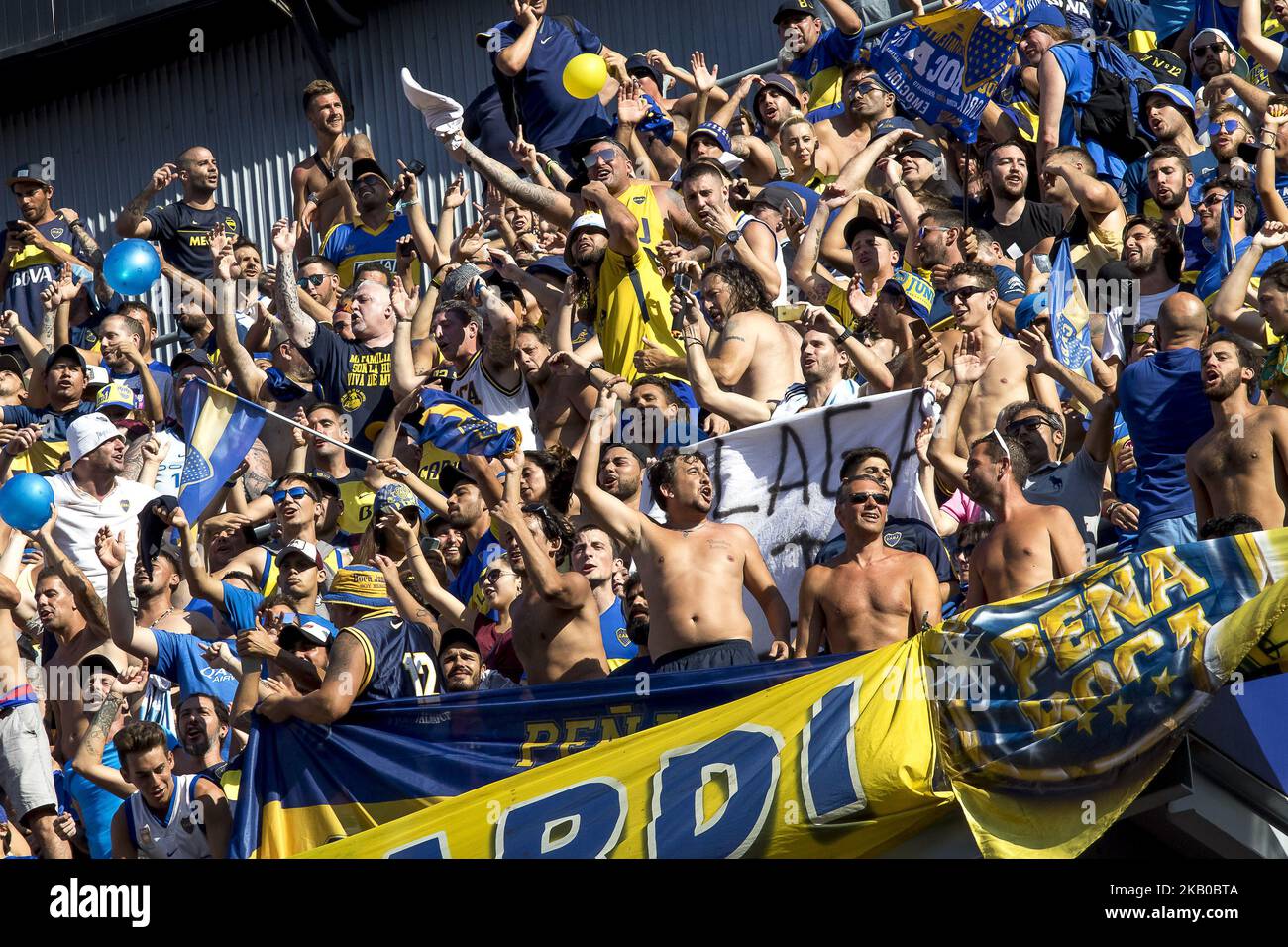 Boca Junior supporters during the Joan Gamper trophy match between FC ...