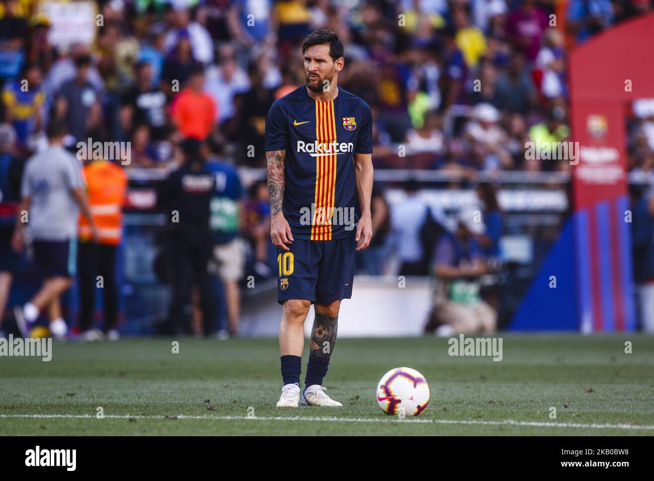 Leo Messi from Argentina during the Joan Gamper trophy game between FC ...