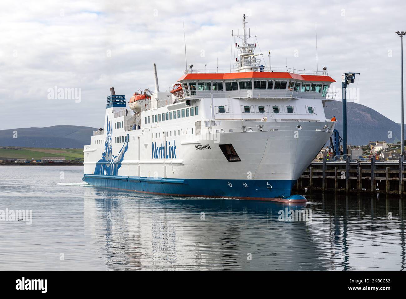 NorthLink Ferries arriving and disembark in Stromness Harbour, Orkney ...
