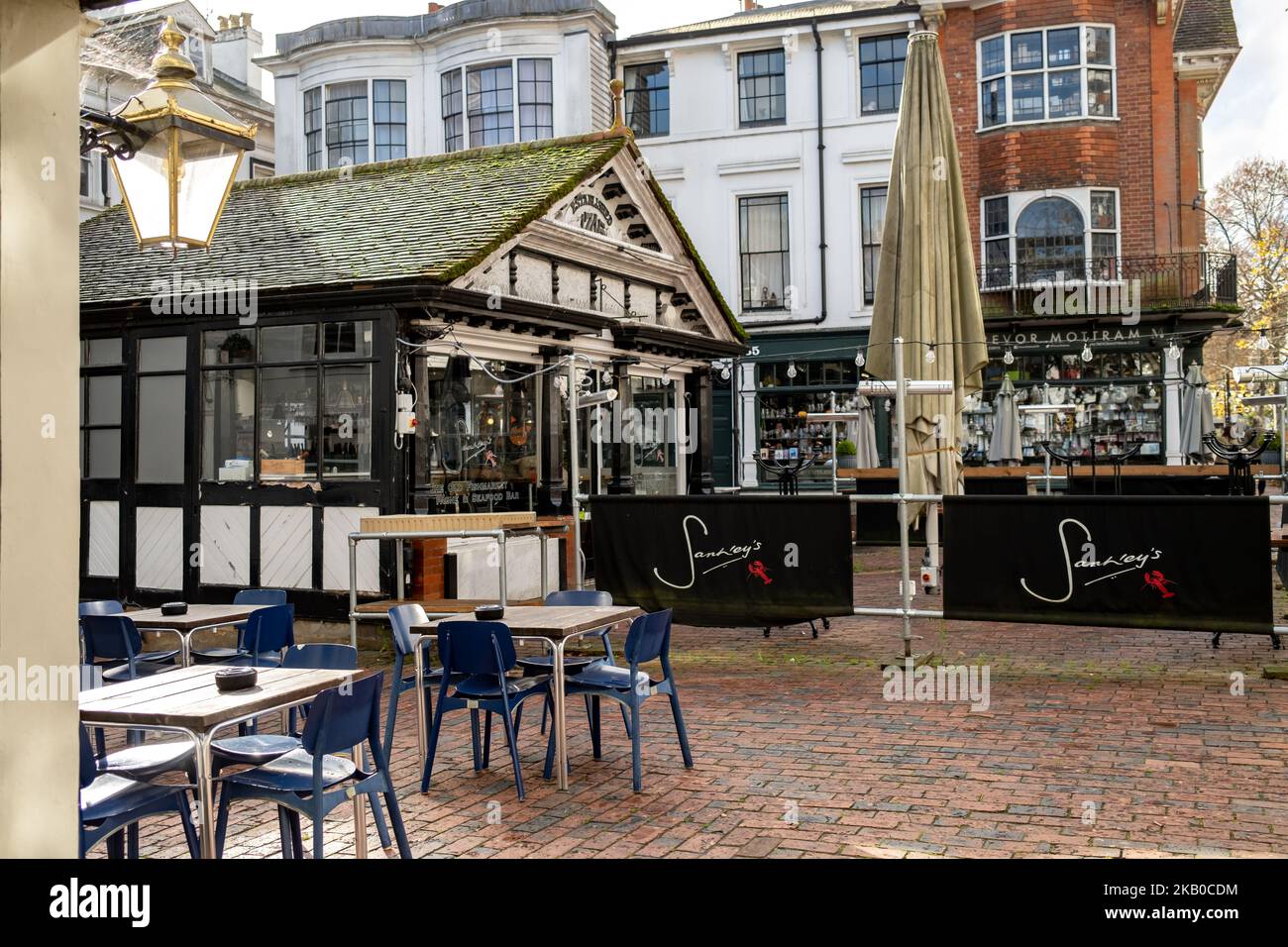 Tunbridge Wells, Kent, UK – October 31 2022. The exterior of the fish market located in The ...