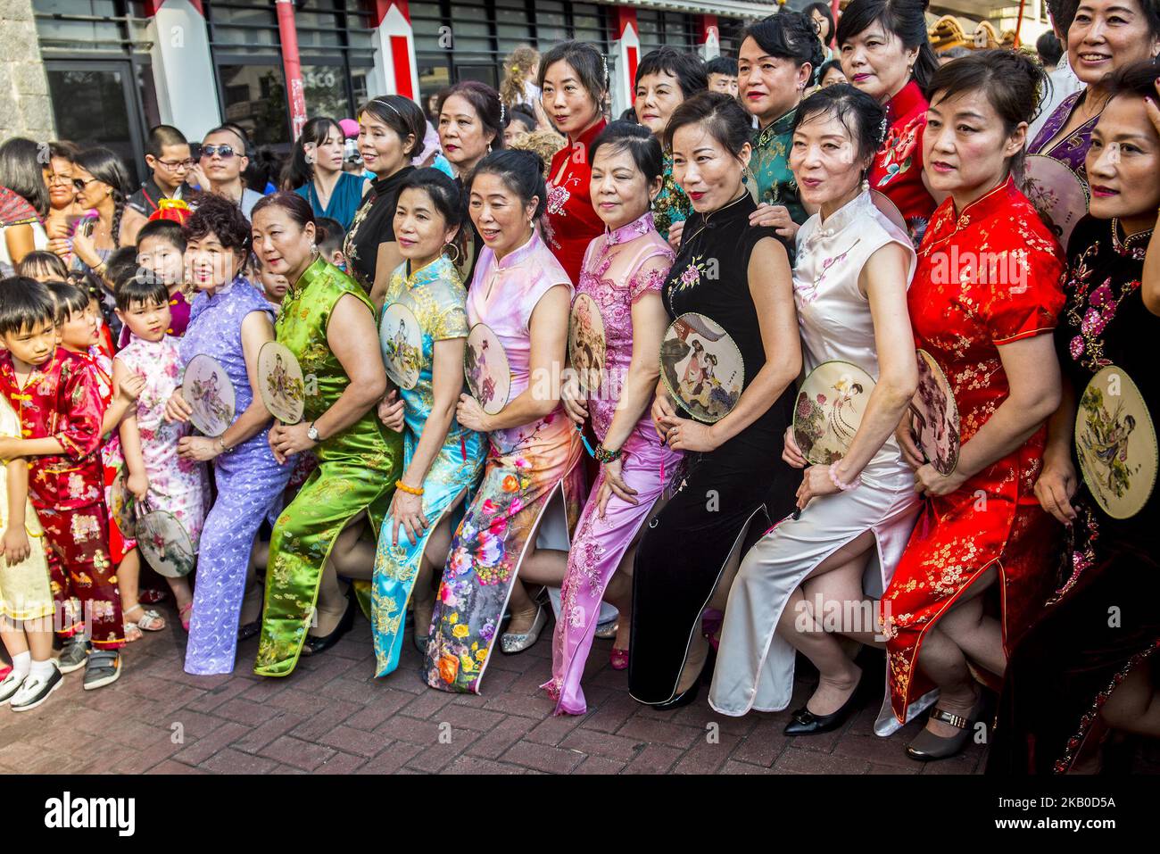 Chinese people take part in a flash mob in Sao Paulo, Brazil, on August ...