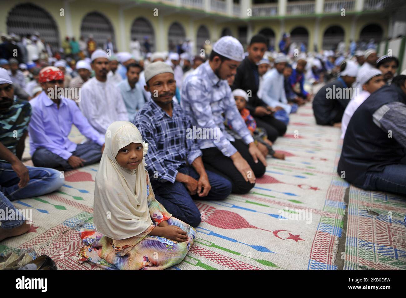Nepalese Muslim arrive to offer ritual prayer during celebration of ...