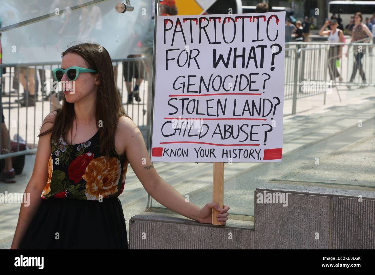 Counter-protest against white supremacist groups in Toronto, Ontario ...