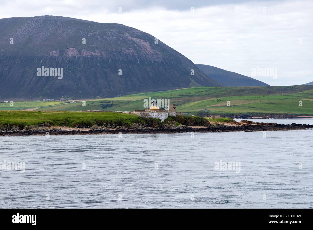View of Graemsay Low Lighthouse from the NorthLink Ferries , Orkney ...