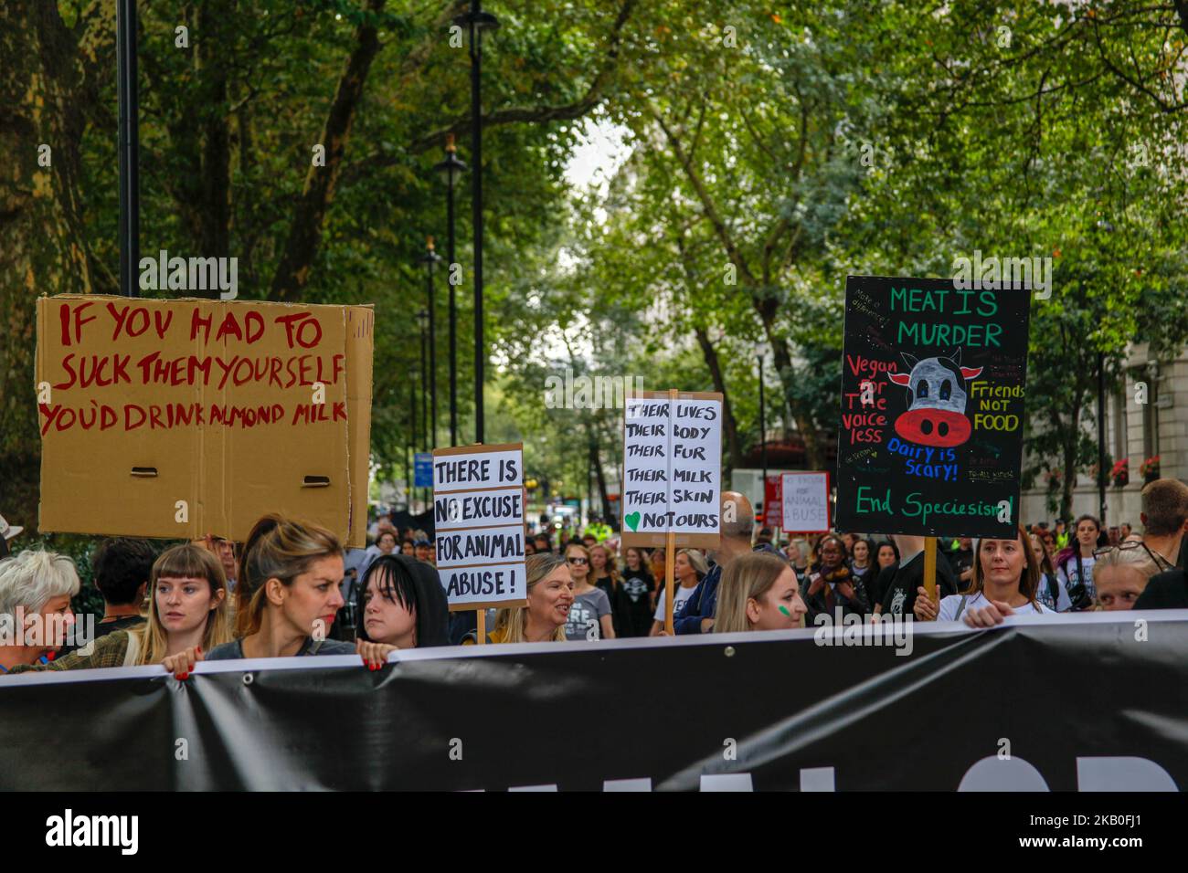 Vegan and Animal Activists in London held a march to call for the end ...