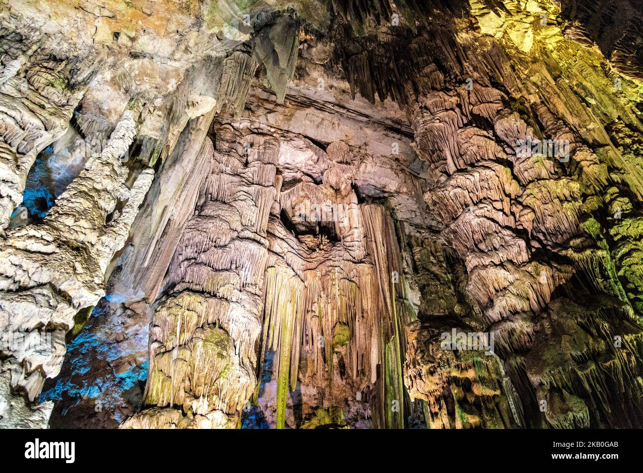 Interior Saint Michael's Cave at the Rock of Gibraltar, Upper Rock ...