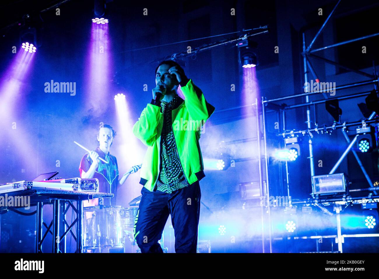 The italian synth pop singer and song-writer Cosmo pictured on stage as ...