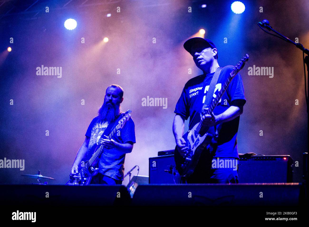 Stuart Braithwaite and Dominic Aitchison of the scottish post-rock band ...