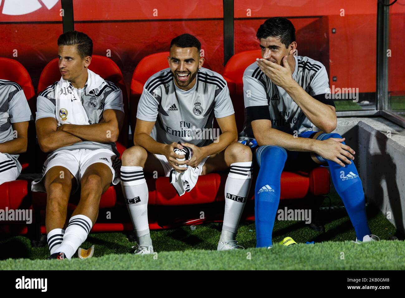 25 Thibaut Courtois from Belgium of Real Madrid at the bench during the ...